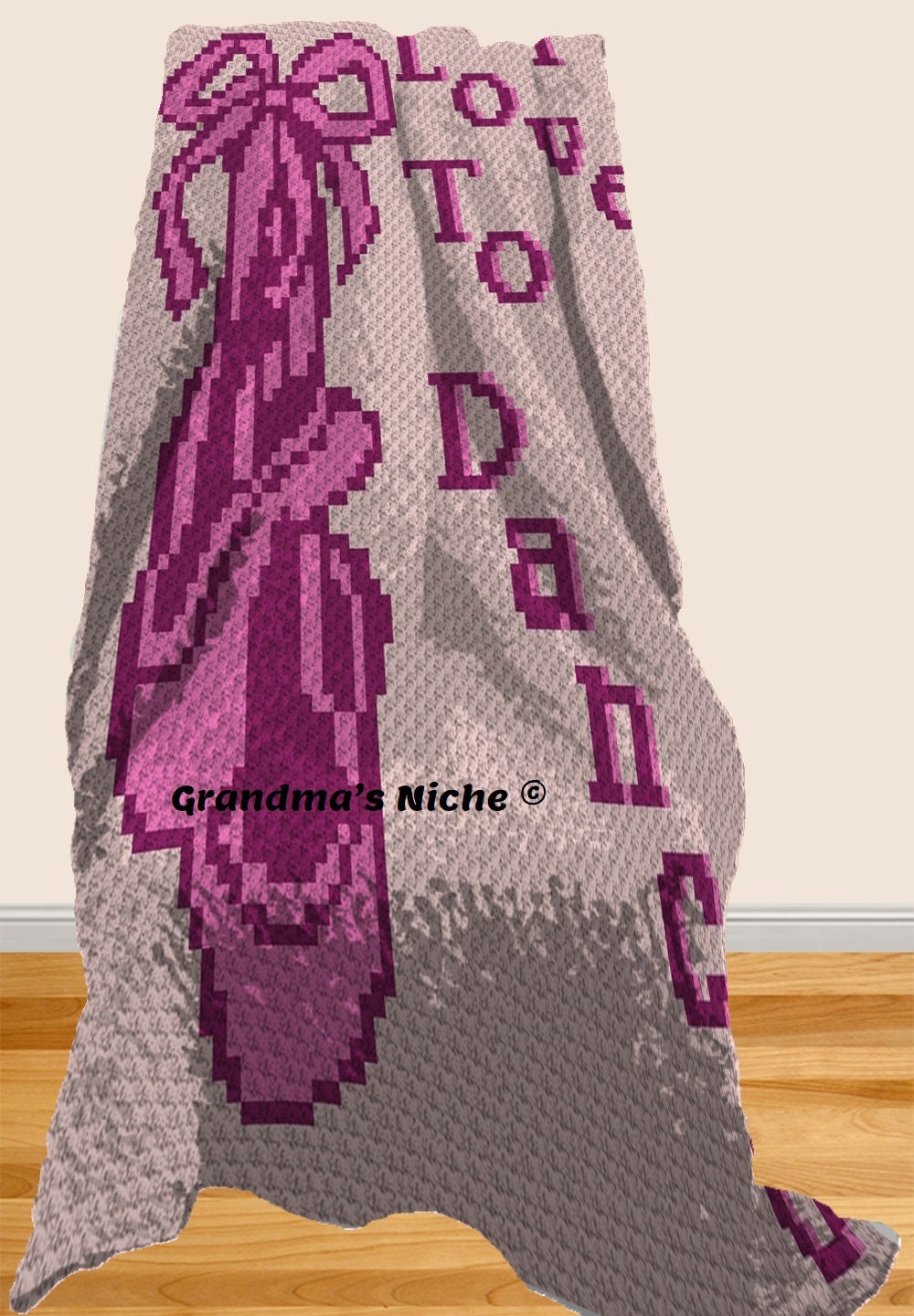 Dancing Shoes Crochet Blanket C2C Pattern Written | Etsy