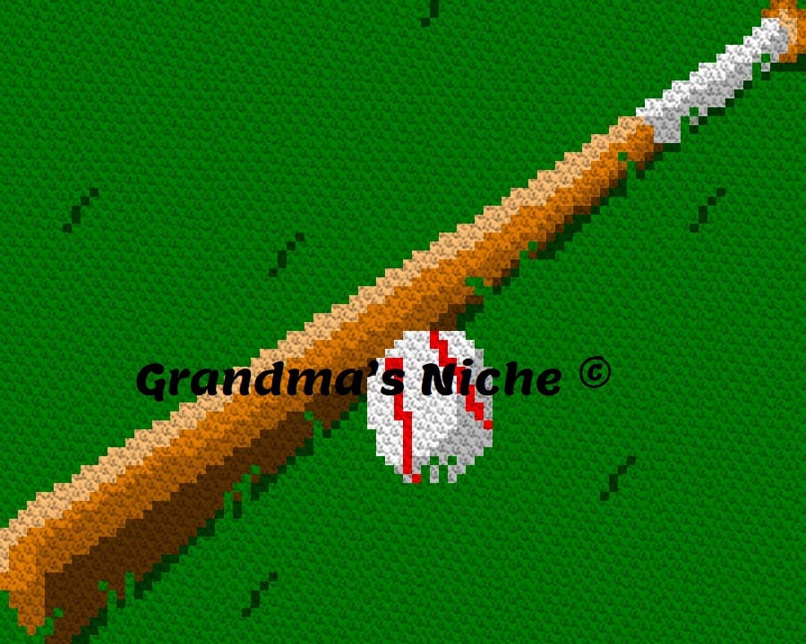 Ball and Bat Crochet Blanket Pattern C2C Tunisian Crochet - Etsy