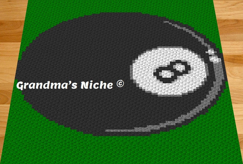 Eight Ball Crochet Blanket C2C Pattern written | Etsy