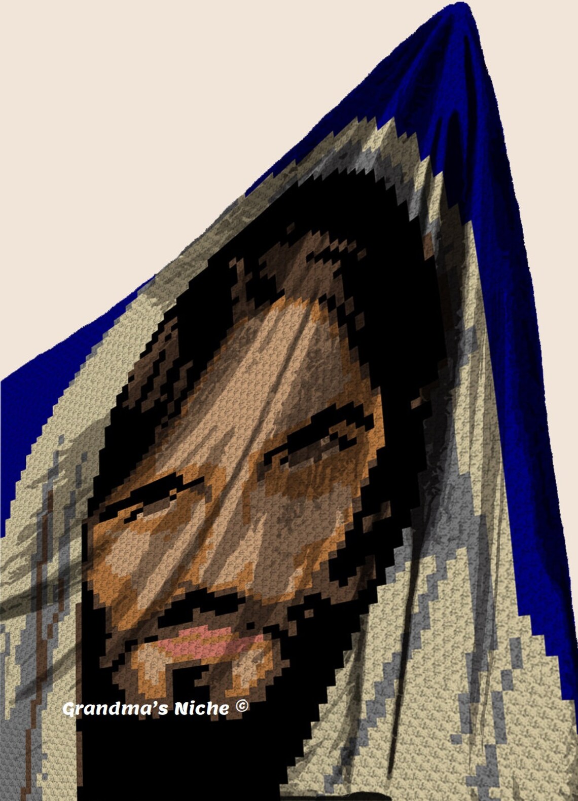 Jesus Crochet Blanket C2C Pattern written Instructions - Etsy