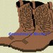 Cowboy Boots - Crochet Blanket Pattern, C2C, Tunisian Crochet ...