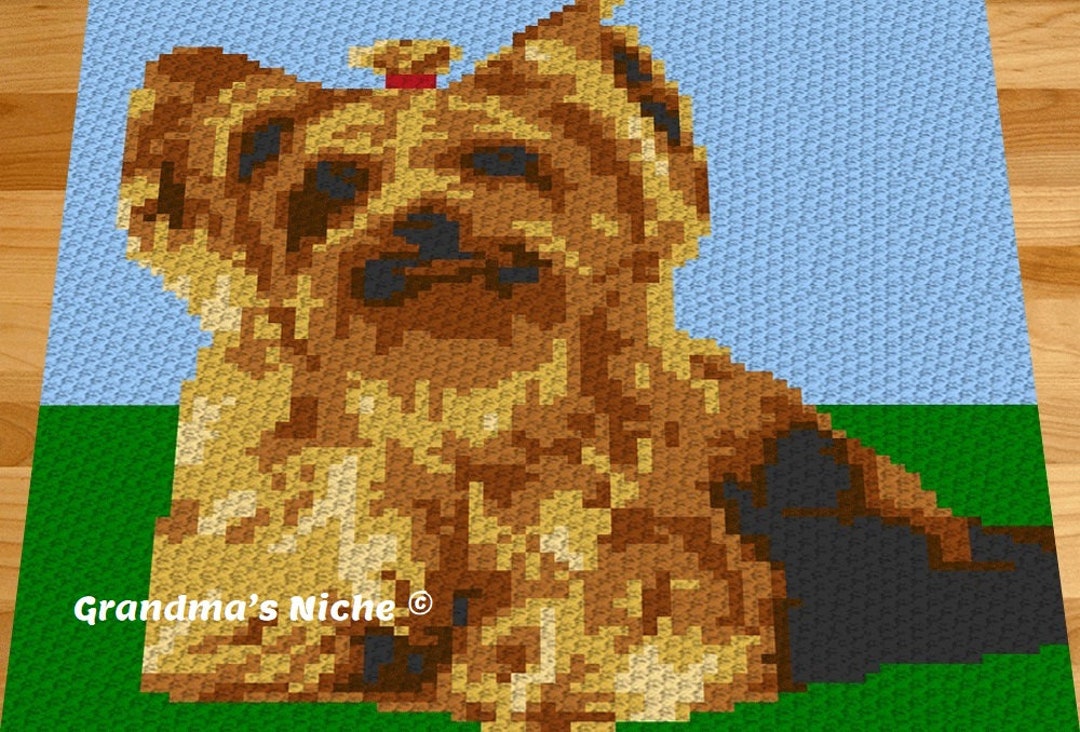 Yorkie - Crochet Blanket C2C Pattern, “written Instructions”, Tunisian ...