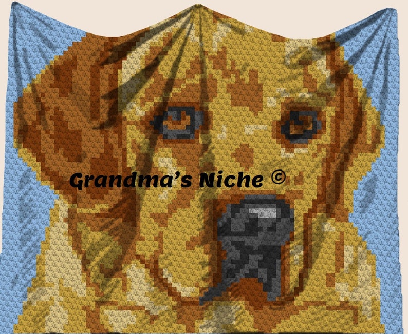 Golden Lab - Crochet Blanket C2C Pattern, “written Instructions ...