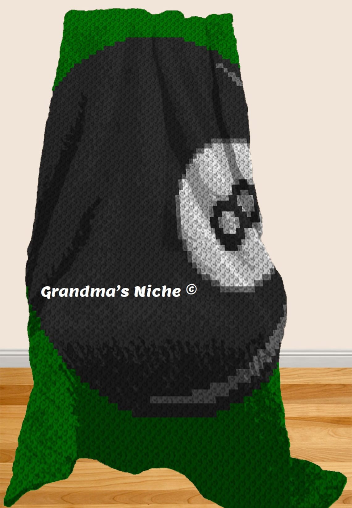 Eight Ball Crochet Blanket C2C Pattern written | Etsy