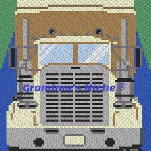 Semi Truck - Crochet Blanket C2C Pattern, “written Instructions ...