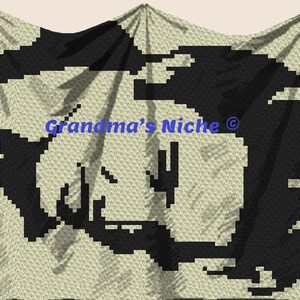 Elvis Silhouette – Crochet Blanket C2C Pattern, Written Instructions ...