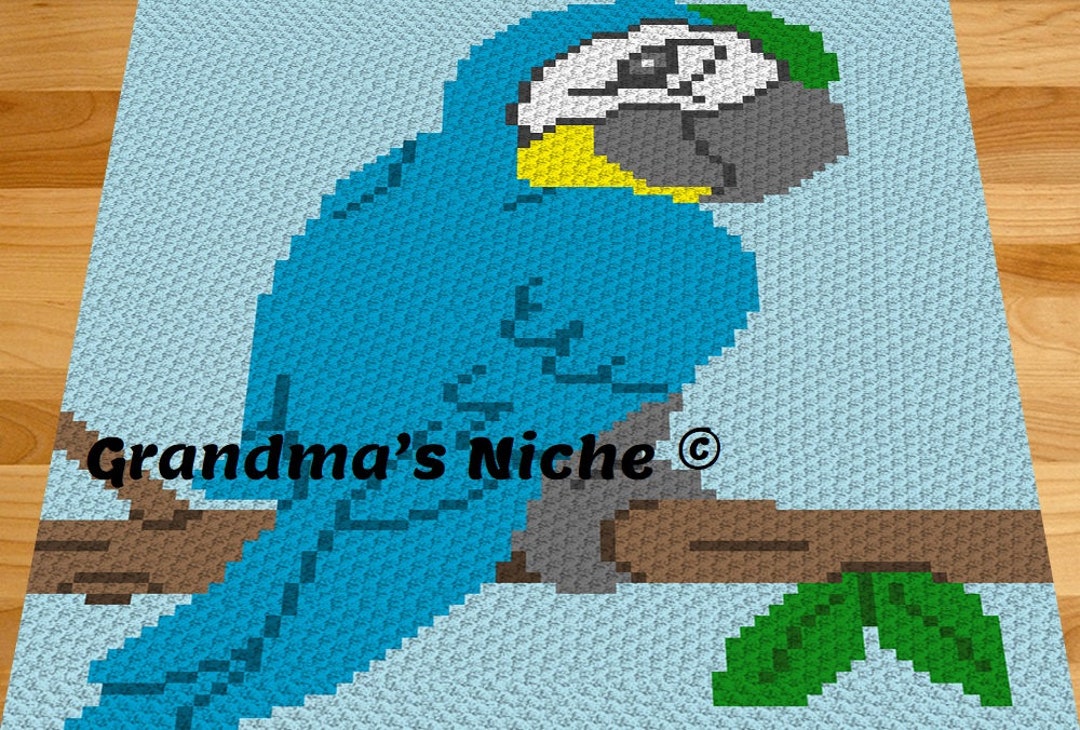 Parrot - Child – Crochet Blanket C2C Pattern, Written Instructions ...