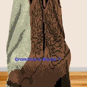 Cowboy Boots - Crochet Blanket Pattern, C2C, Tunisian Crochet ...