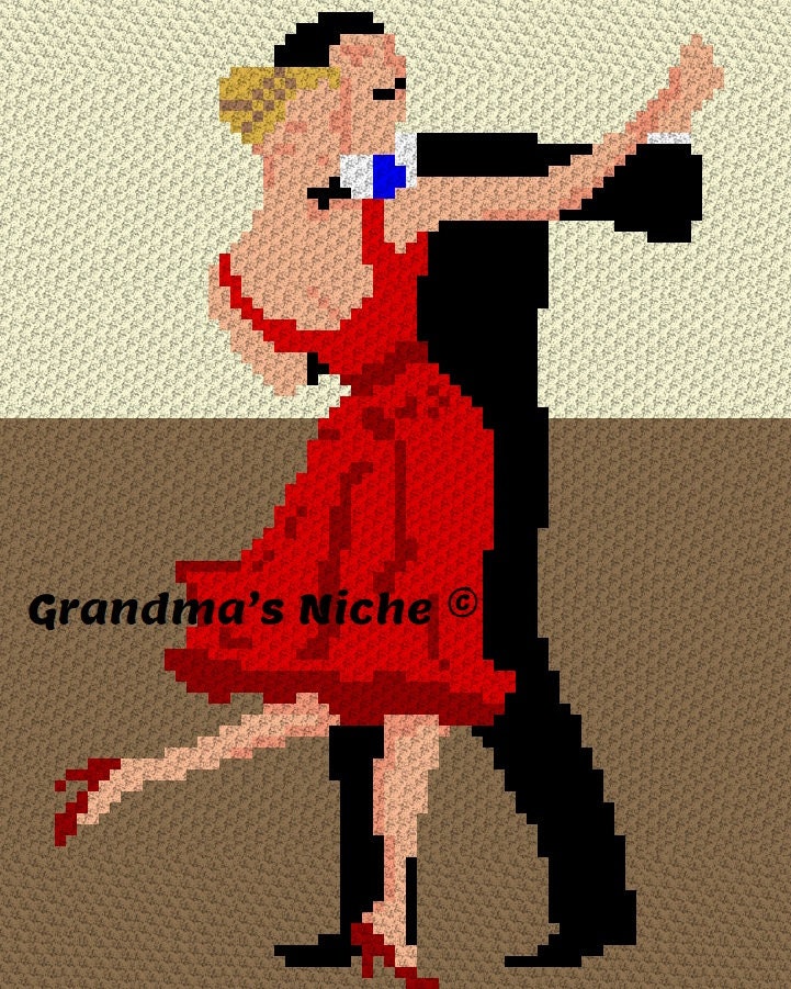 Dancing Crochet Blanket C2C Pattern written Instructions - Etsy