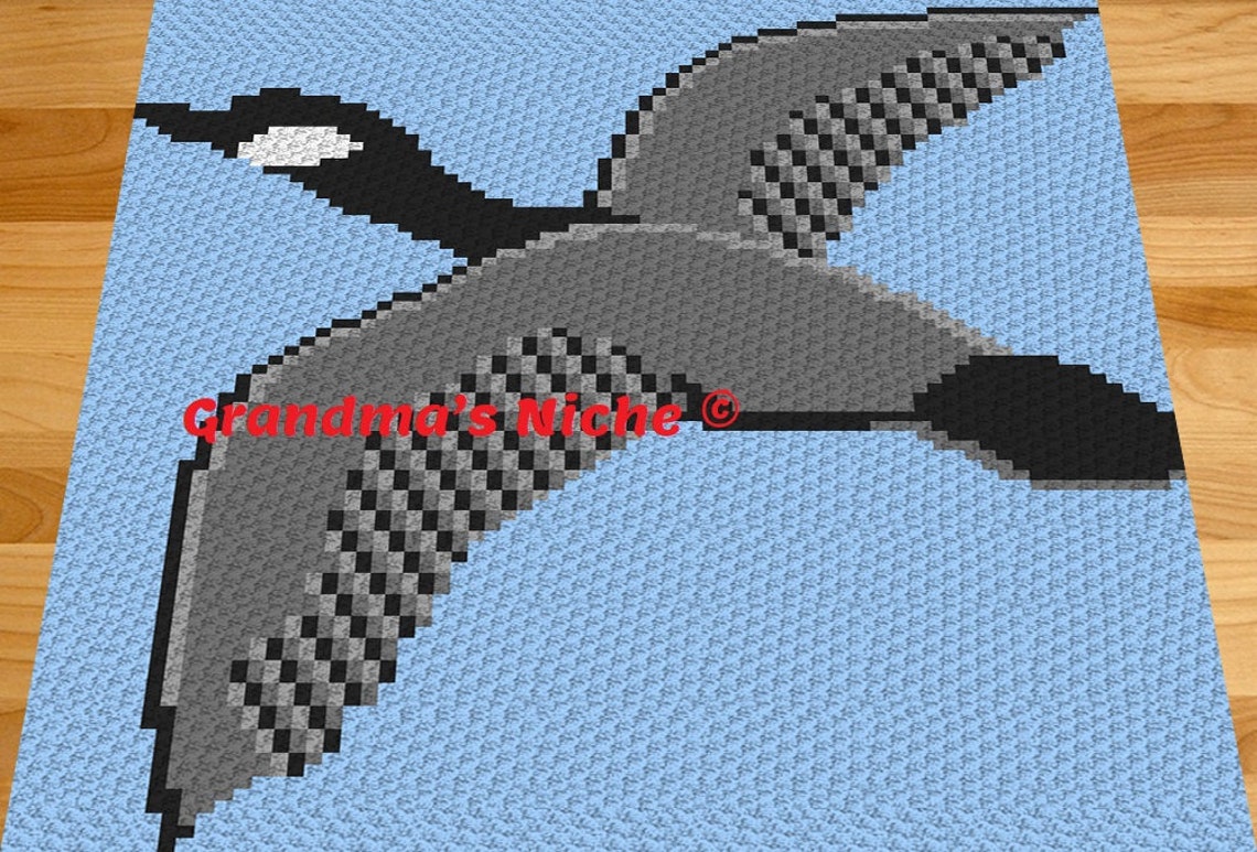 Canadian Goose - Crochet Blanket C2C Pattern, Written Instructions ...