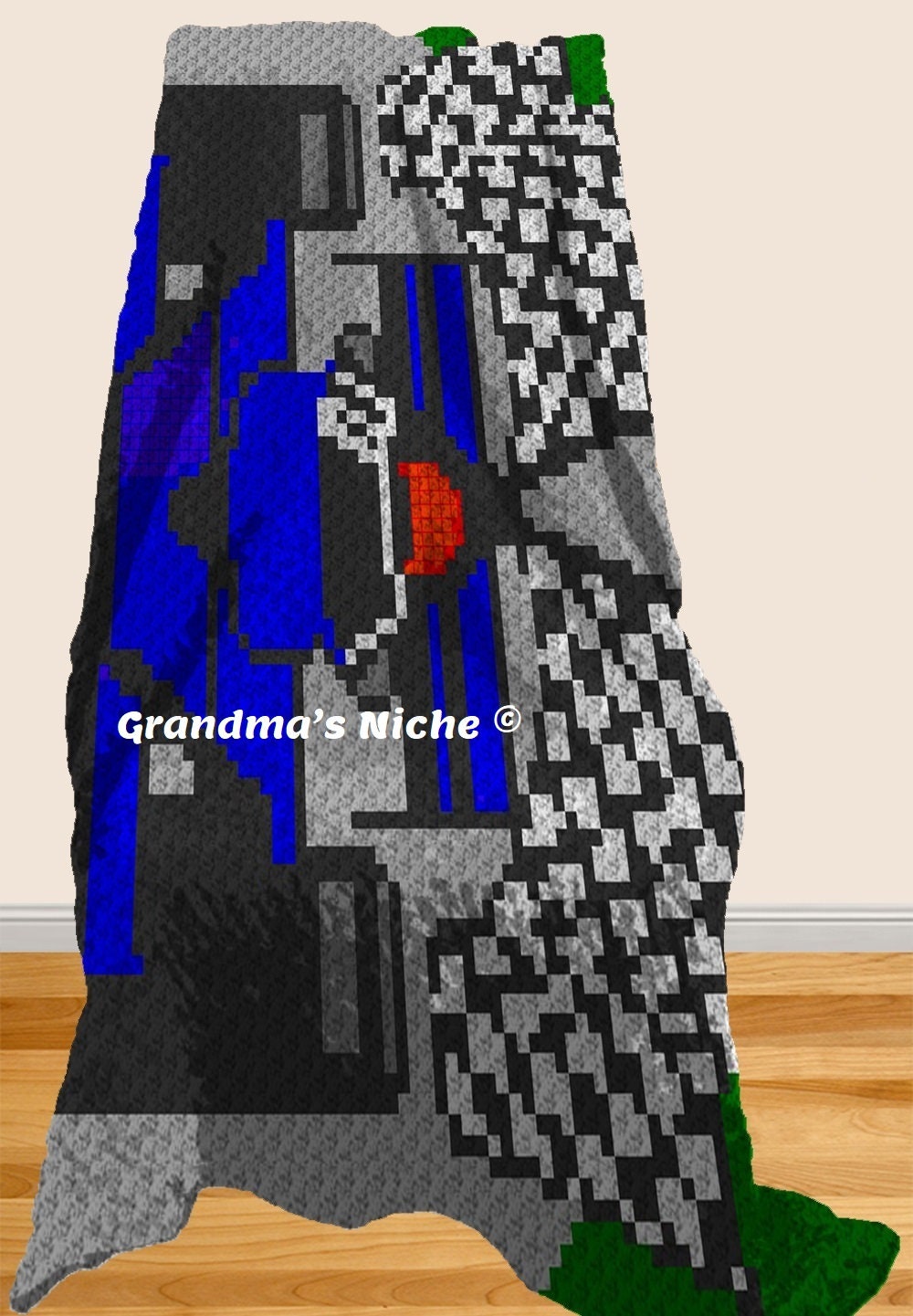 Race Car - Crochet Blanket C2C Pattern, “written Instructions ...