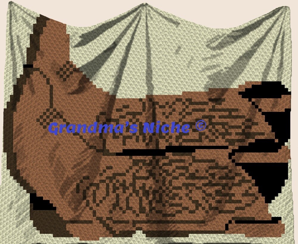 Cowboy Boots - Crochet Blanket Pattern, C2C, Tunisian Crochet ...