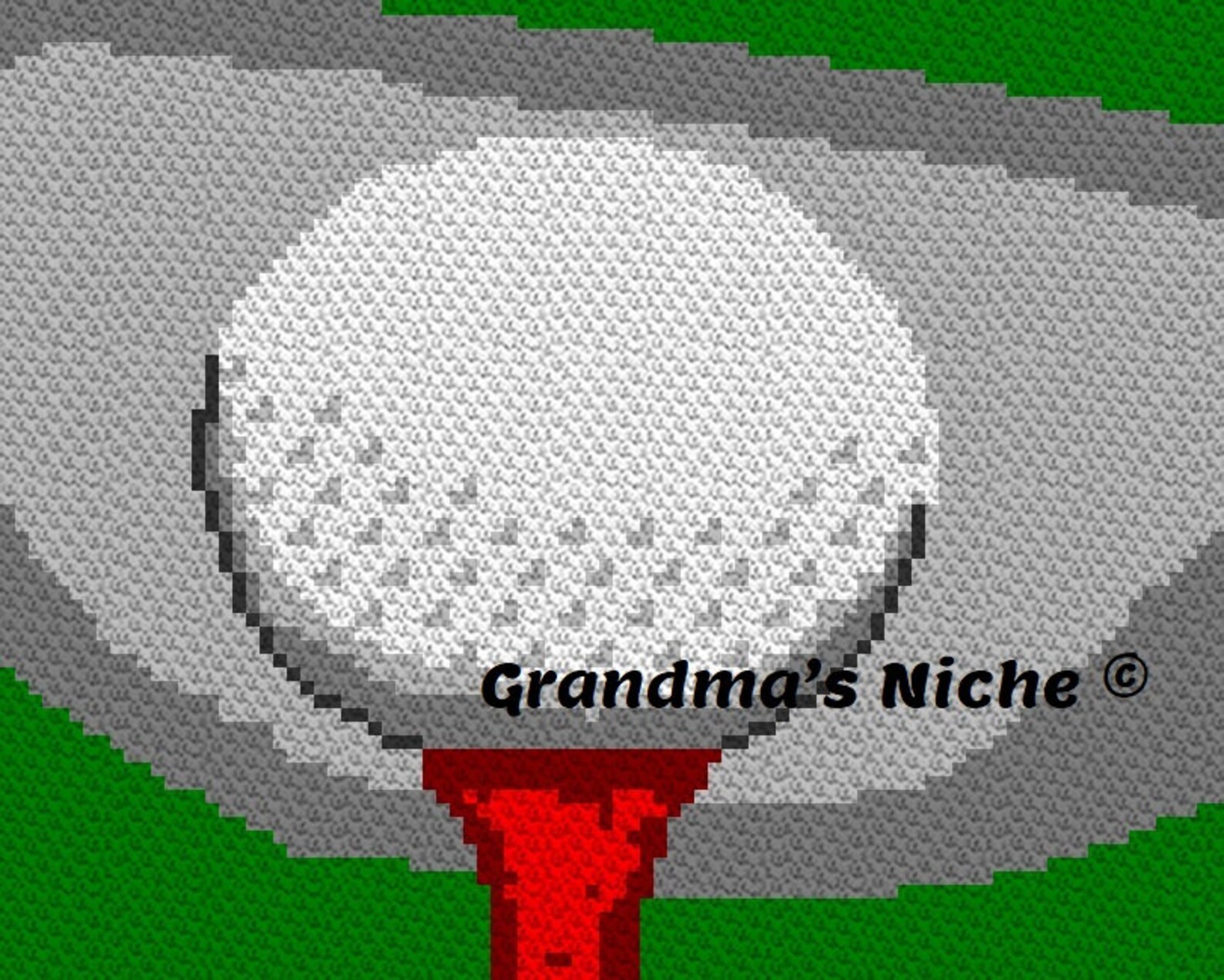 Golf Ball & Club – Crochet Blanket C2C Pattern, Written Instructions ...