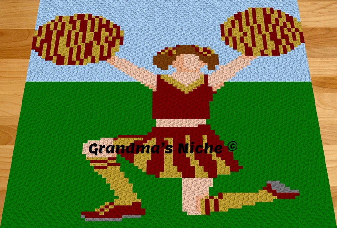 Cheer - Crochet Blanket Pattern, C2C, Tunisian Crochet, Graphghan ...