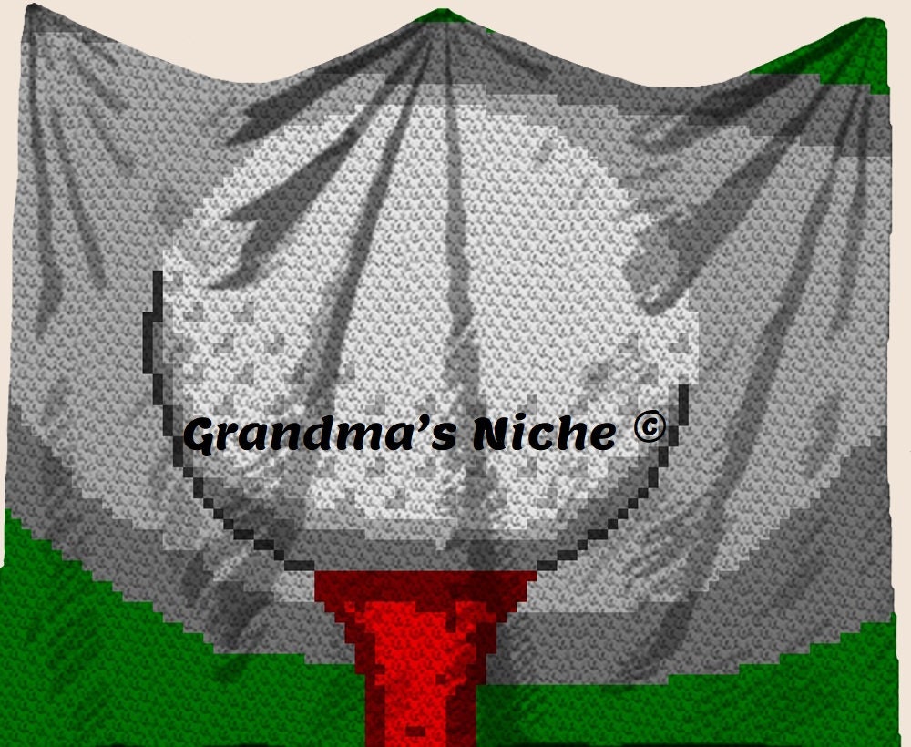 Golf Ball & Club – Crochet Blanket C2C Pattern, Written Instructions ...