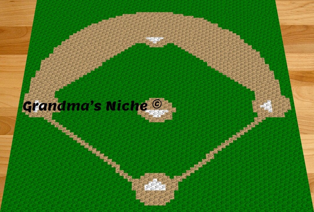 Baseball Diamond - Crochet Blanket C2C Pattern, “written Instructions ...
