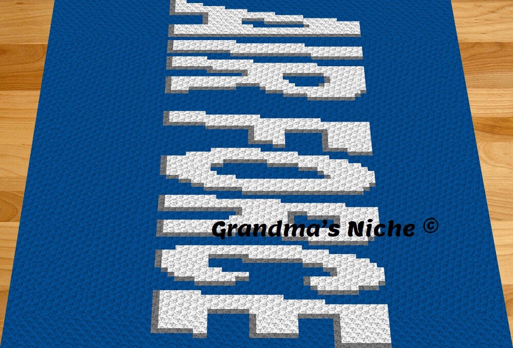 Air Force - Crochet Blanket C2C Pattern, “written Instructions ...