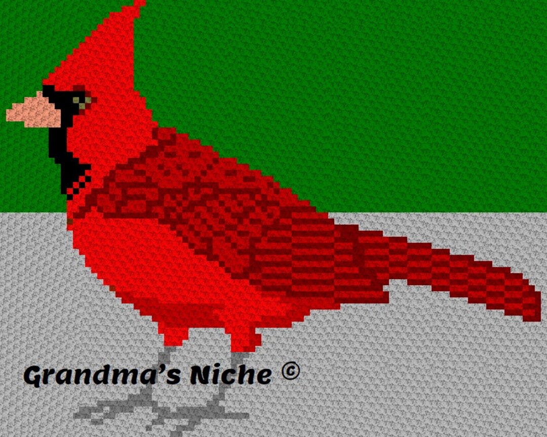 Cardinal - Crochet Blanket C2C Pattern, “written Instructions ...