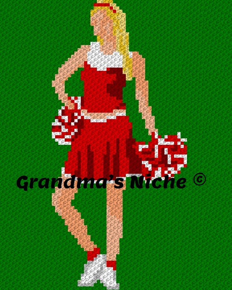 Cheerleader Pose - Crochet Blanket Pattern, C2C, Tunisian Crochet ...