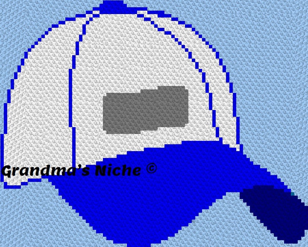 Baseball Cap - Crochet Blanket C2C Pattern, “written Instructions ...