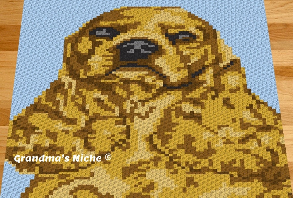 Cocker Spaniel - Crochet Blanket C2C Pattern, “written Instructions ...