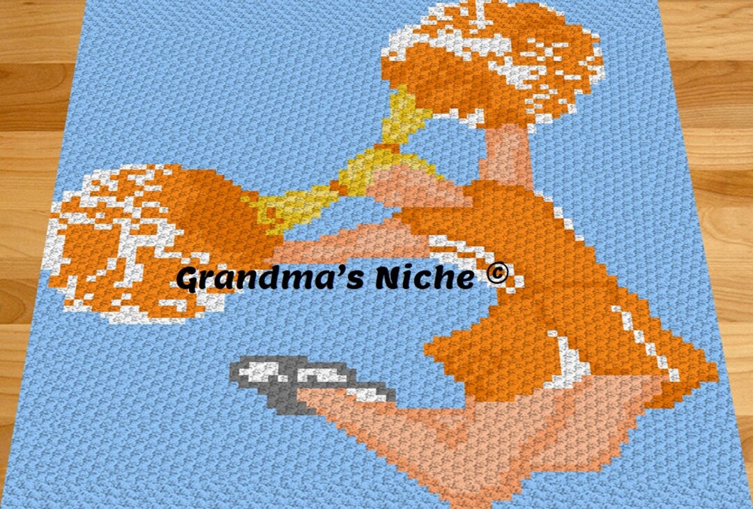 Cheerleader Jump - Crochet Blanket C2C Pattern, “written Instructions ...