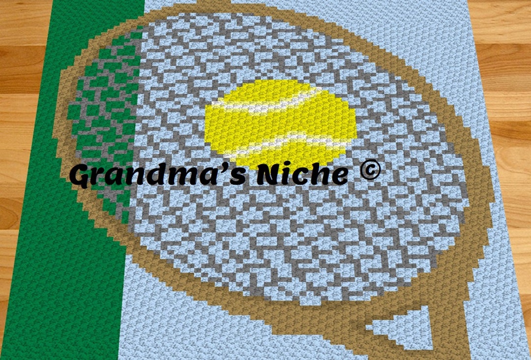 Tennis Hit – Crochet Blanket C2C Pattern, Written Instructions ...