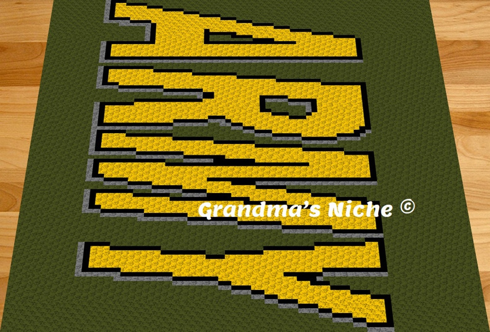 Army Crochet Blanket C2C Pattern written Instructions | Etsy