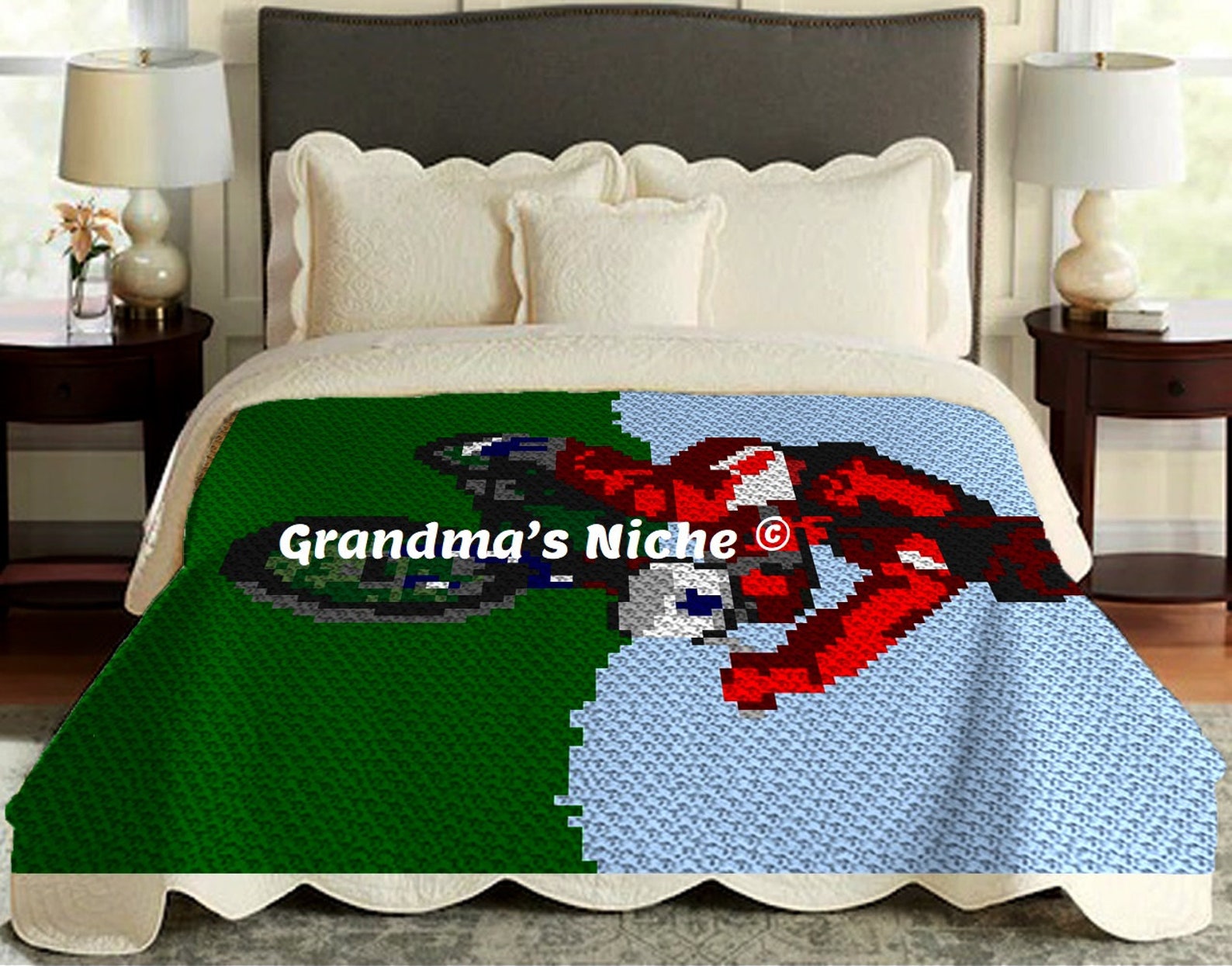 Bike Race Crochet Blanket C2C Pattern written | Etsy