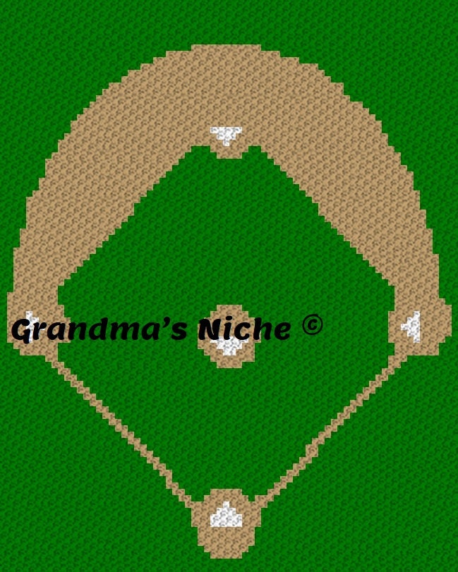 Baseball Diamond Crochet Blanket C2C Pattern, written Instructions ...