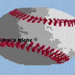 Baseball - Crochet Blanket C2C Pattern, “written Instructions ...