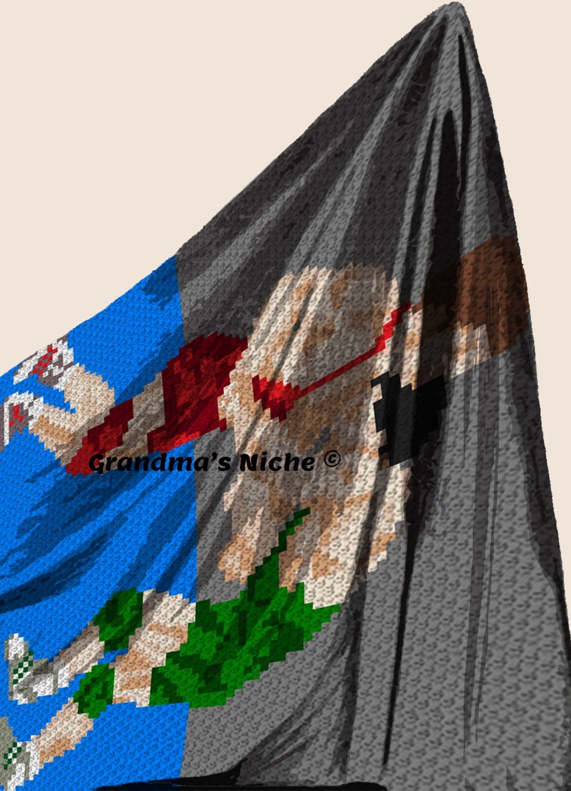 Wrestling Crochet Blanket C2C Pattern written - Etsy