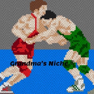 Wrestling - Crochet Blanket C2C Pattern, “written Instructions ...