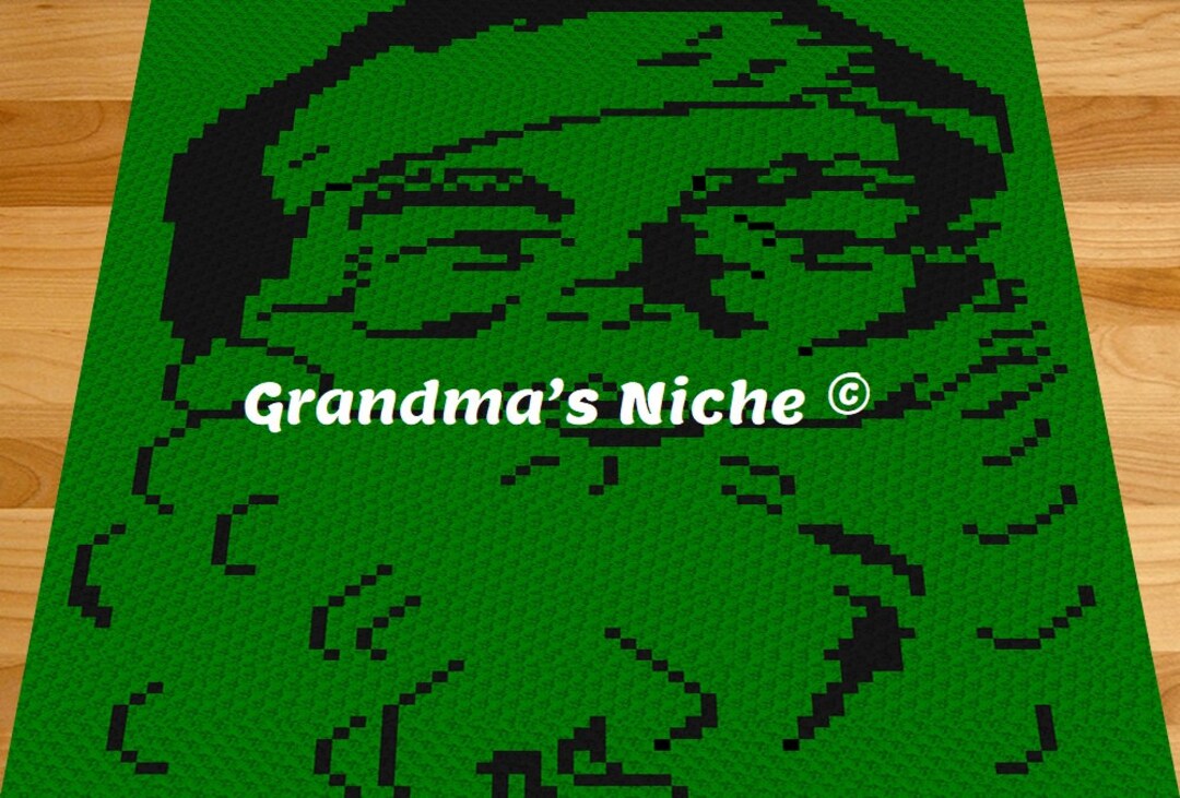 Santa Silhouette - Crochet Blanket Pattern, C2C, Tunisian Crochet ...