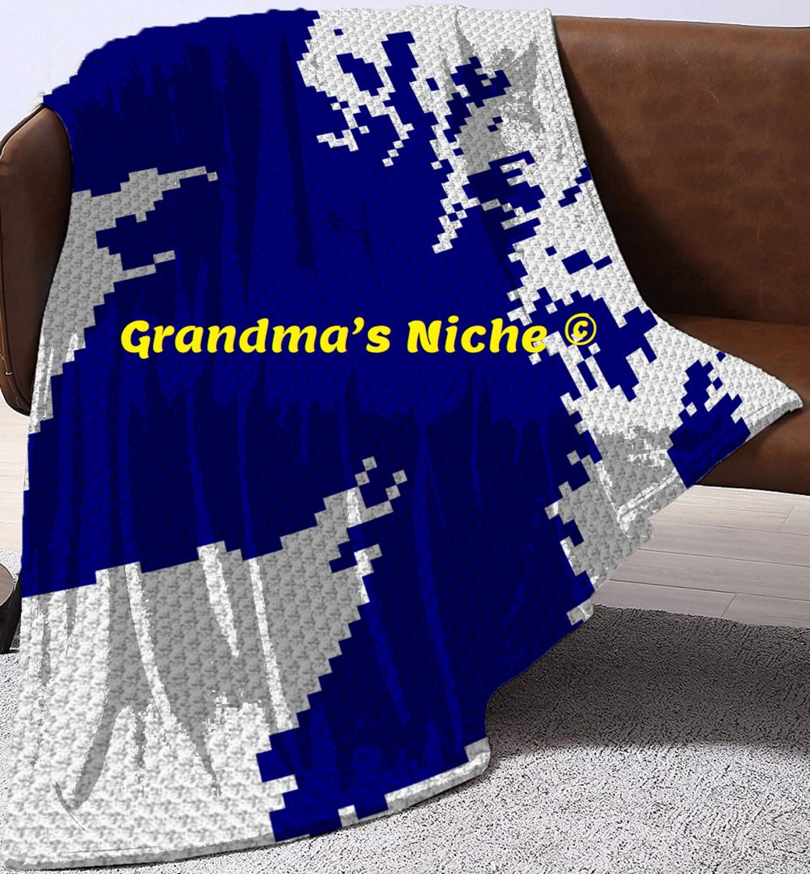 Scotland Map – Crochet Blanket C2C Pattern, Written Instructions ...