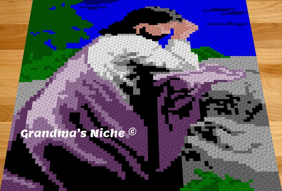 Jesus Praying - Crochet Blanket C2C Pattern, “written Instructions ...