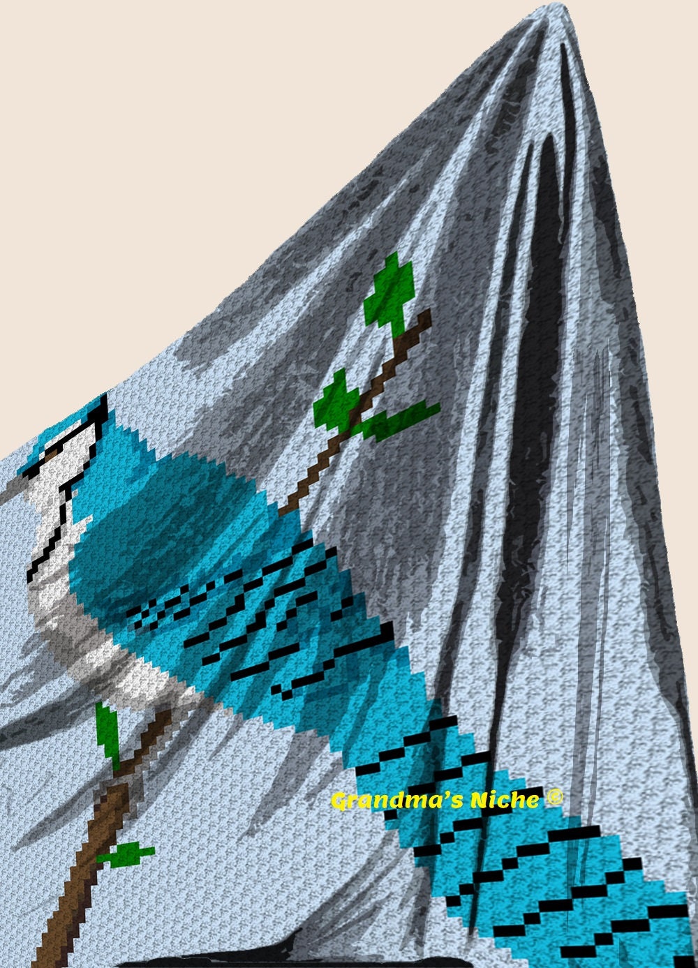 Blue Jay Crochet Blanket C2C Pattern Written | Etsy