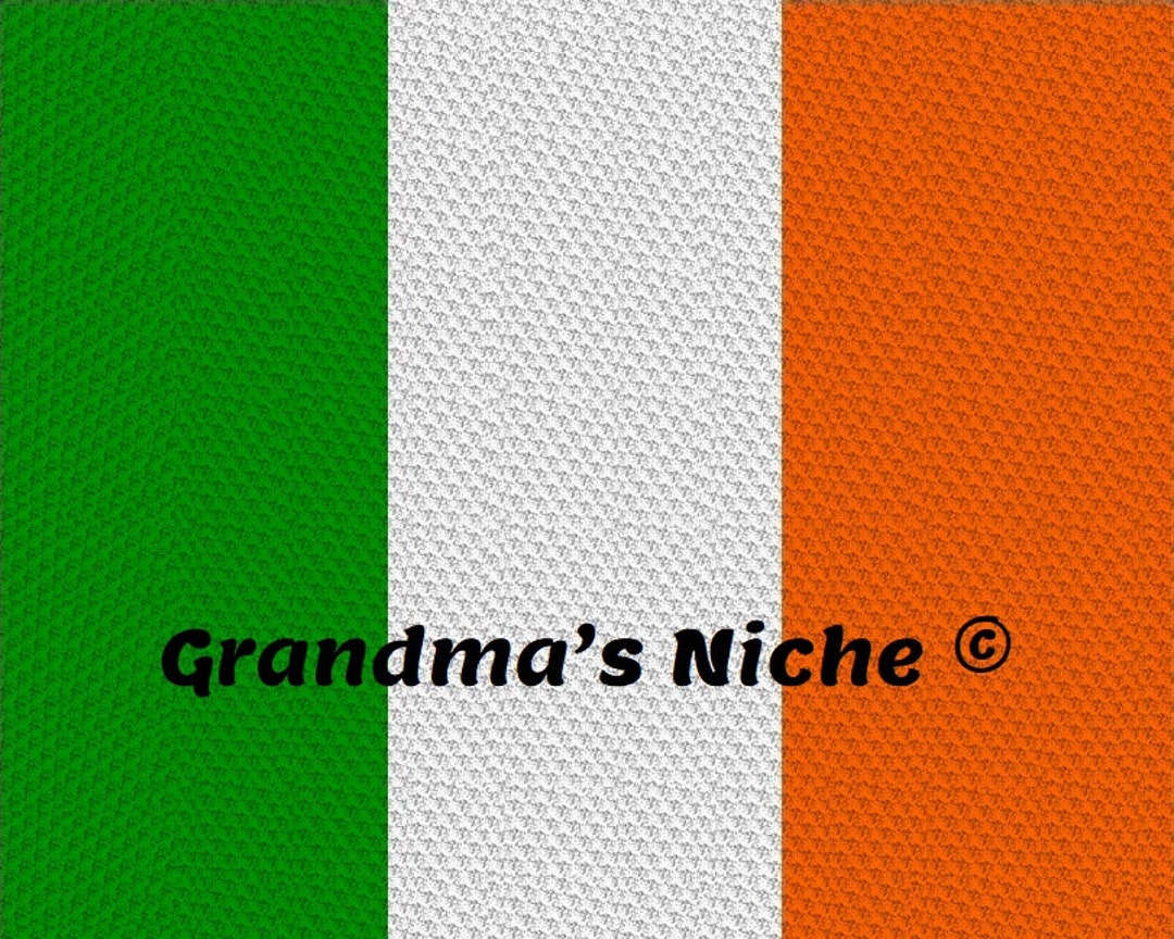Irish Flag – Crochet Blanket C2C Pattern, Written Instructions ...