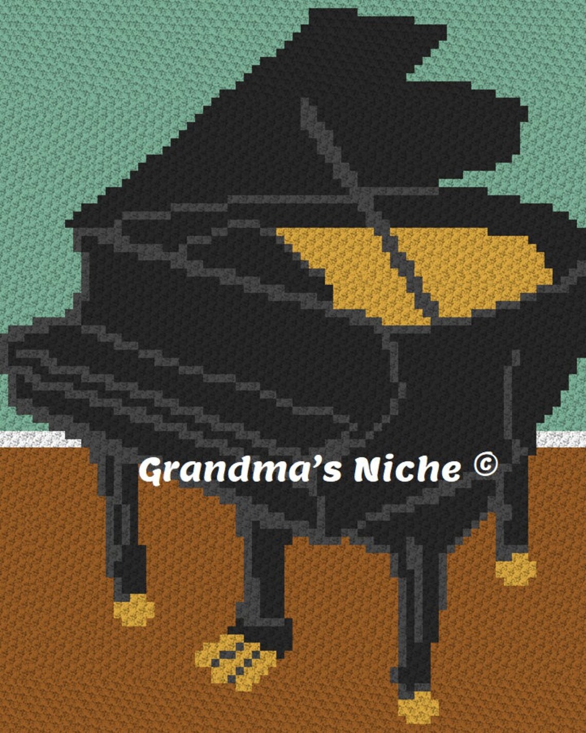 Piano Crochet Blanket C2C Pattern written Instructions | Etsy