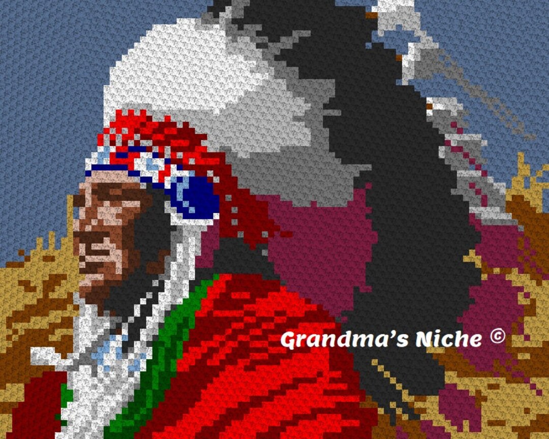 Indian Chief - Crochet Blanket C2C Pattern, “written Instructions ...