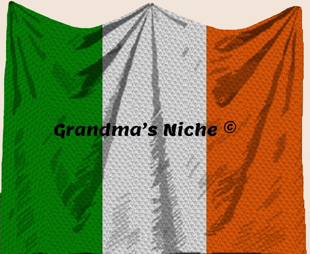 Irish Flag – Crochet Blanket C2C Pattern, Written Instructions ...