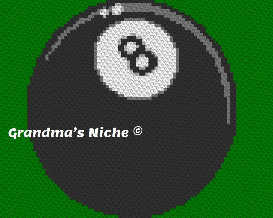 Eight Ball Crochet Blanket C2C Pattern written | Etsy