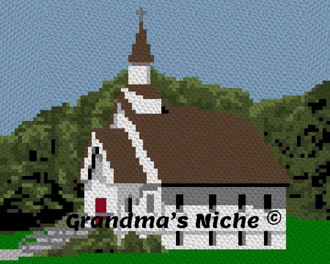 Church - Crochet Blanket C2C Pattern, “written Instructions”, Tunisian ...