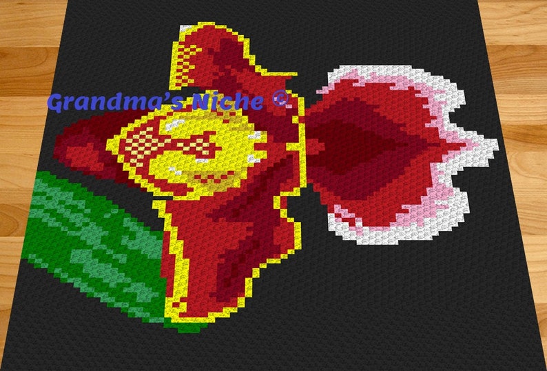 Paphiopedilum Orchid Crochet Blanket C2C Pattern Written | Etsy