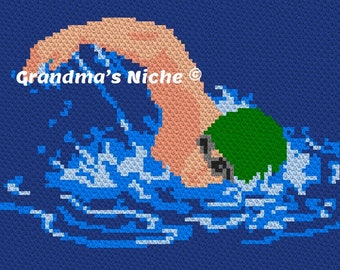 Swimming Cross Stitch Pattern - Etsy