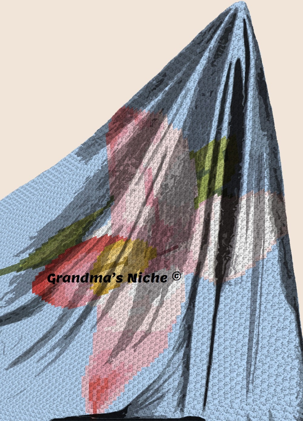Orchid Crochet Blanket C2C Pattern Written instructions | Etsy