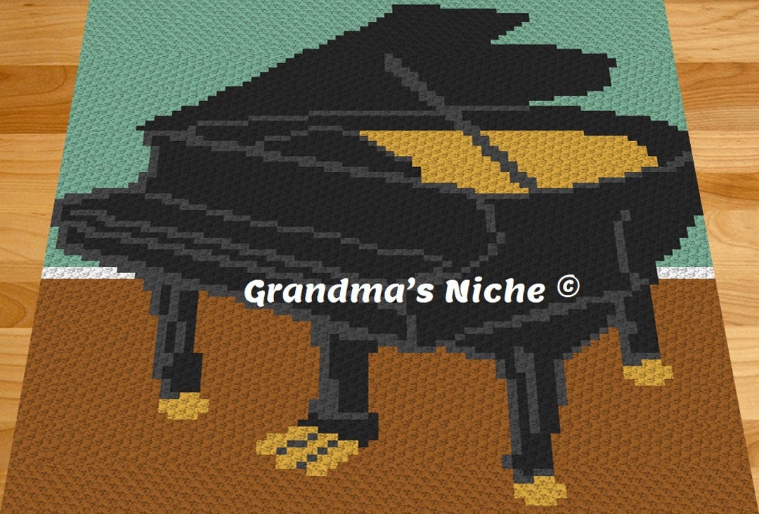 Piano - Crochet Blanket C2C Pattern, “written Instructions”, Tunisian ...