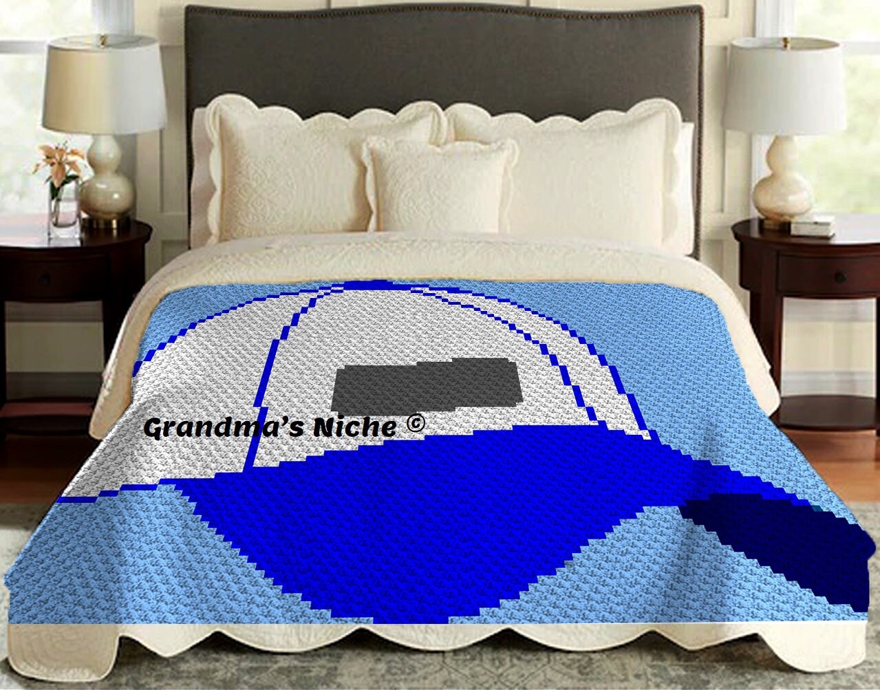 Baseball Cap - Crochet Blanket C2C Pattern, “written Instructions ...