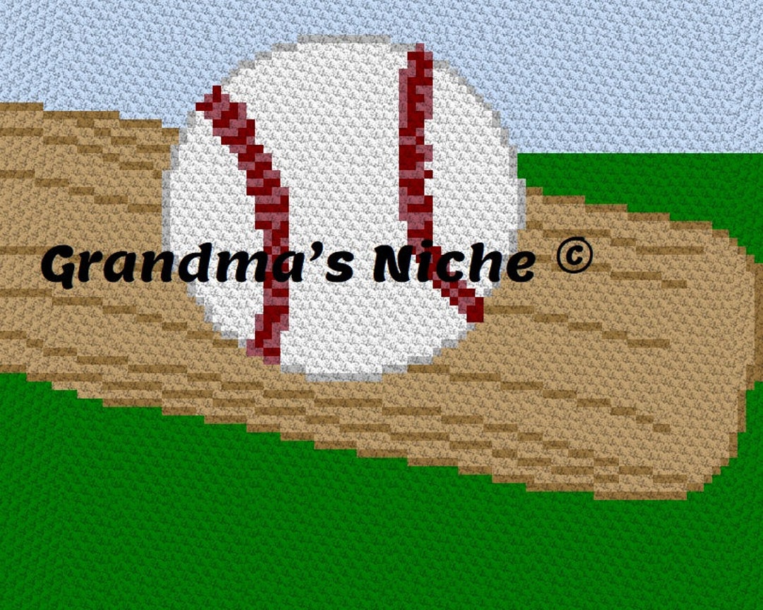 Bat & Ball – Crochet Blanket C2C Pattern, Written Instructions ...
