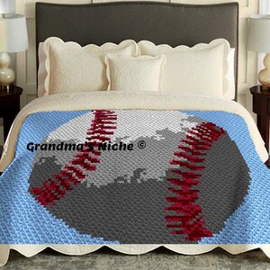 Baseball - Crochet Blanket C2C Pattern, “written Instructions ...